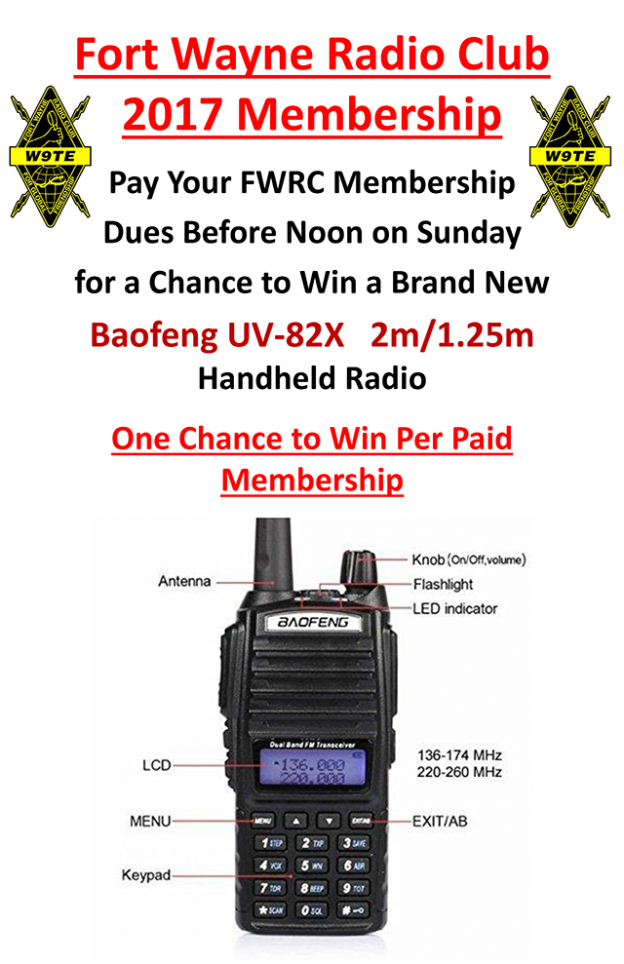 FWRC to conduct radio drawing at Fort Wayne Hamfest – Fort Wayne Radio Club