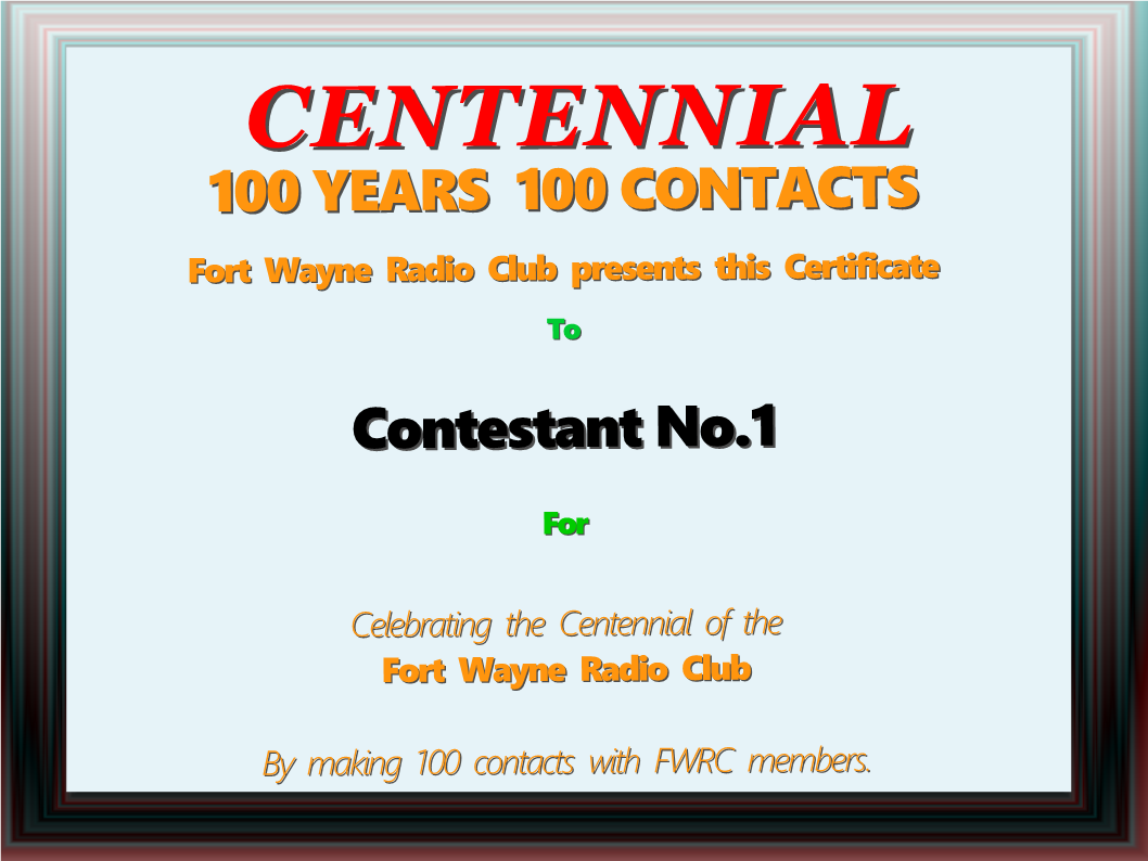 FWRC offers certificate for centennial contacts with members – Fort ...